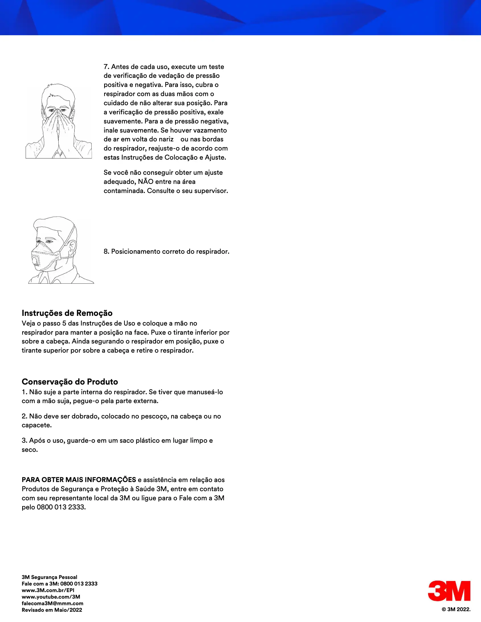 Respirador Descartável 3M™ Aura™ 9322+BR, PFF-2 (S), Branco, com Válvula